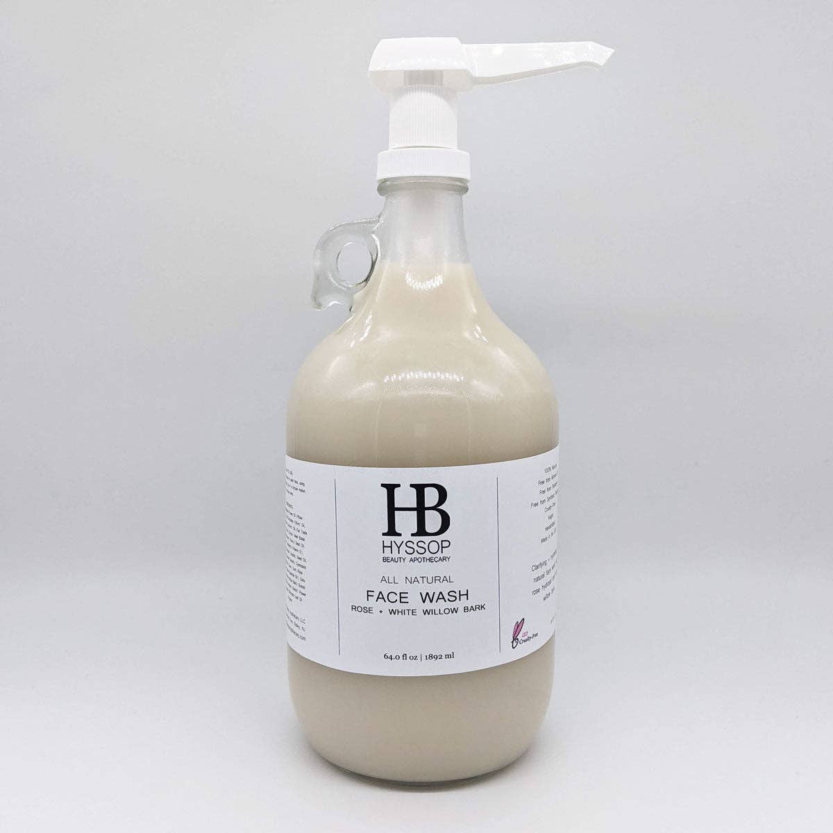 Rose + White Willow Bark Face Wash - Bulk | Eco Inspired