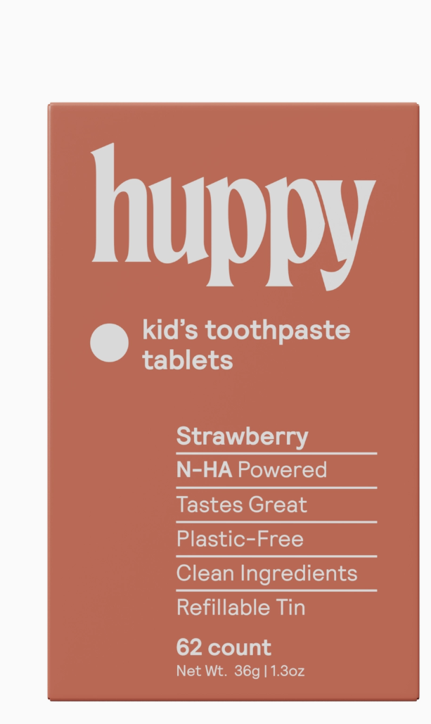 Huppy Strawberry Toothpaste Tabs | Eco Inspired